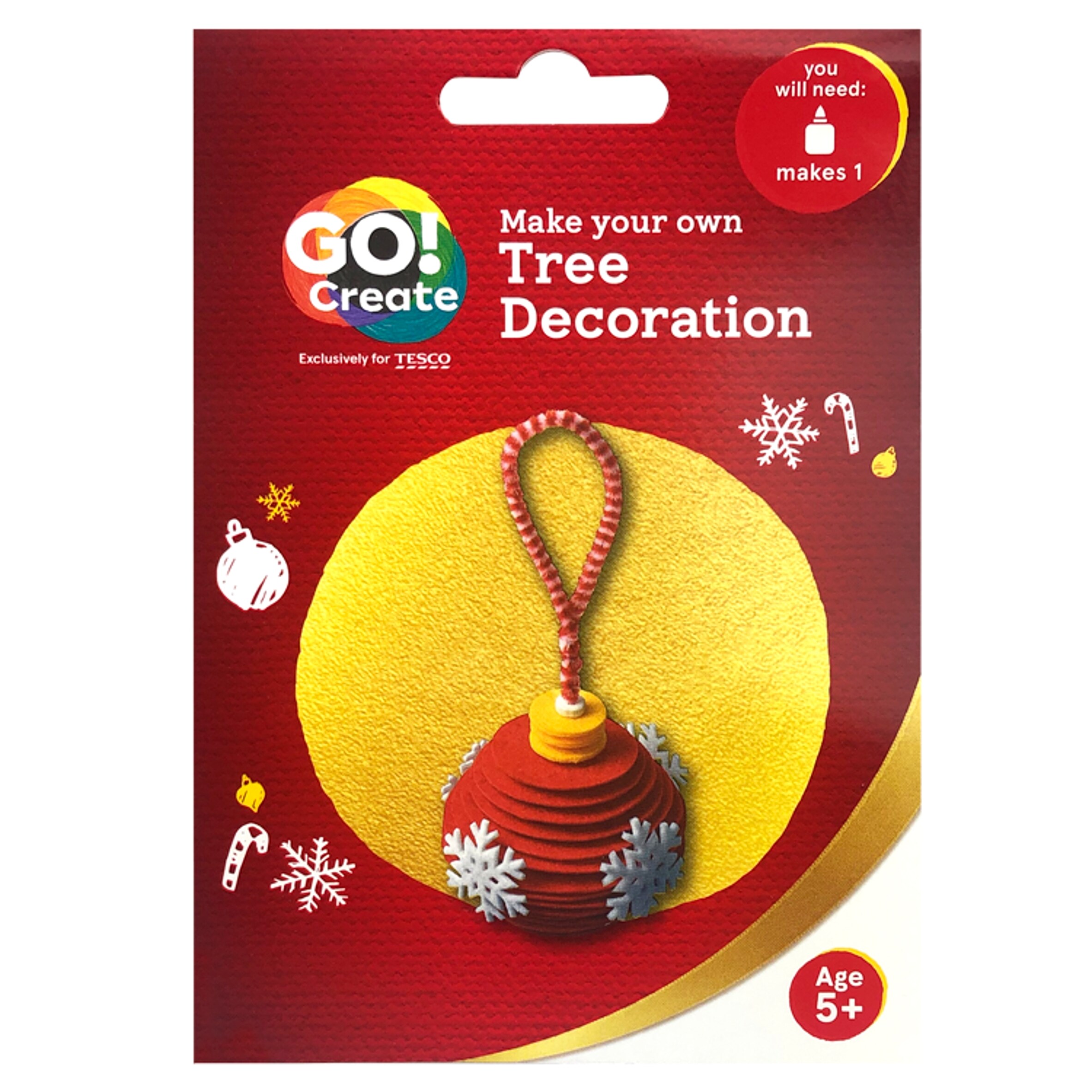 Go Create Christmas Make Your Own Hanging Tree Decoration - Tesco Groceries