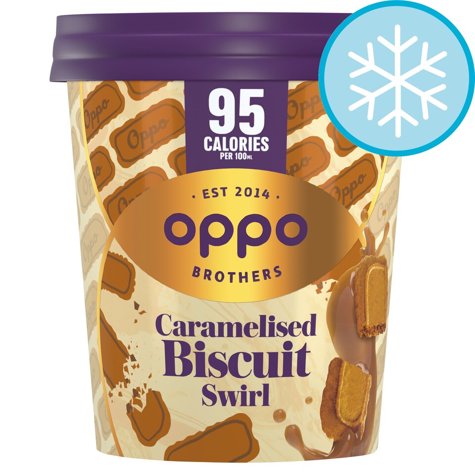 Oppo Brothers Caramelised Biscuit Swirl 475Ml - Tesco Groceries