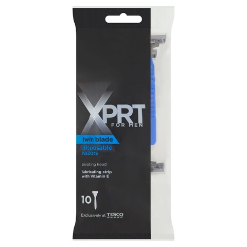 Xprt. For Men 2 Blade Disposable Razors 10 Pack - Tesco Groceries