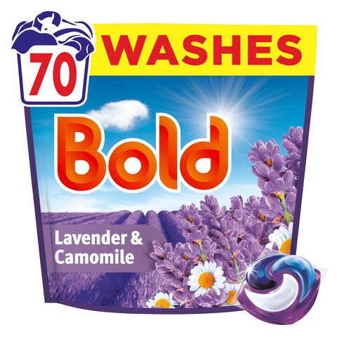 Bold Washing Liquid Pods Lavender & Camomile 70 washes 1379g - Tesco ...