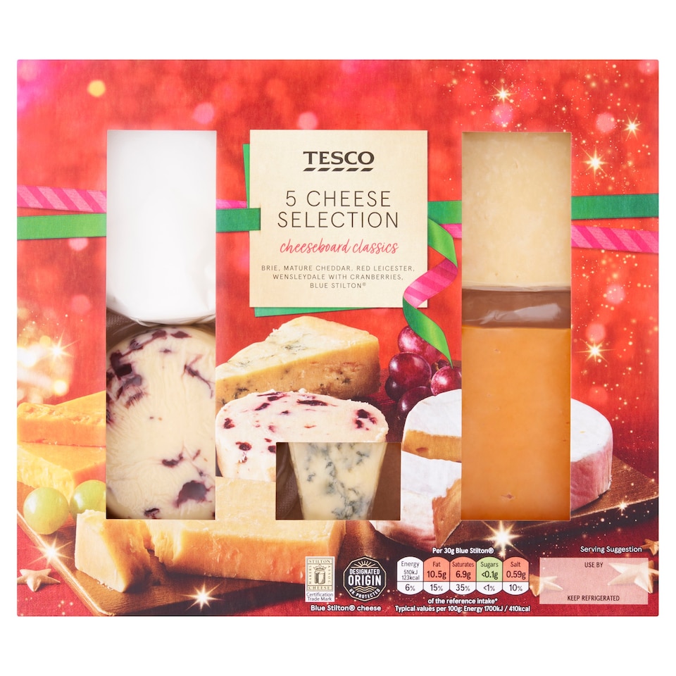 Tesco 5 Cheese Selection 450G - Tesco Groceries