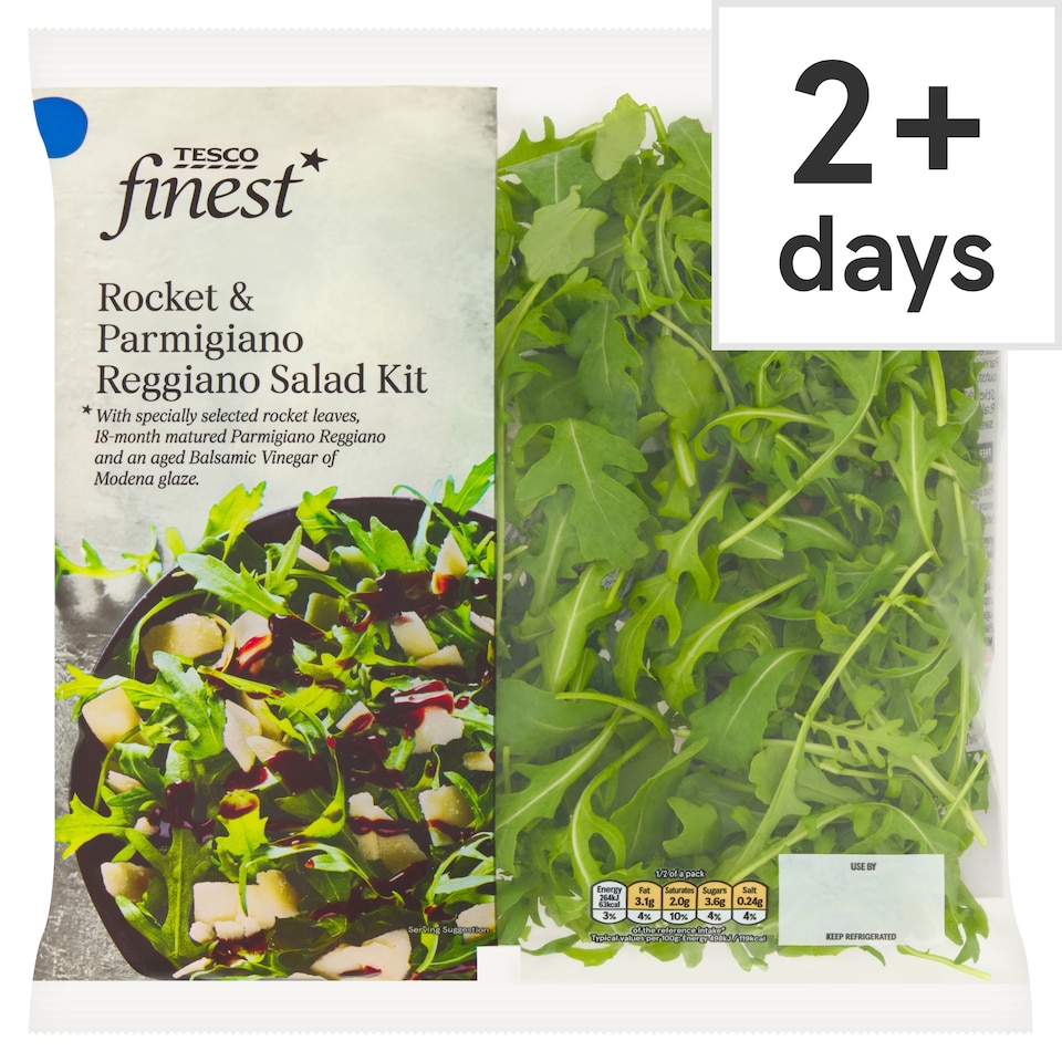 Tesco Finest Rocket & Parmesan Salad Kit 105g - Tesco Groceries