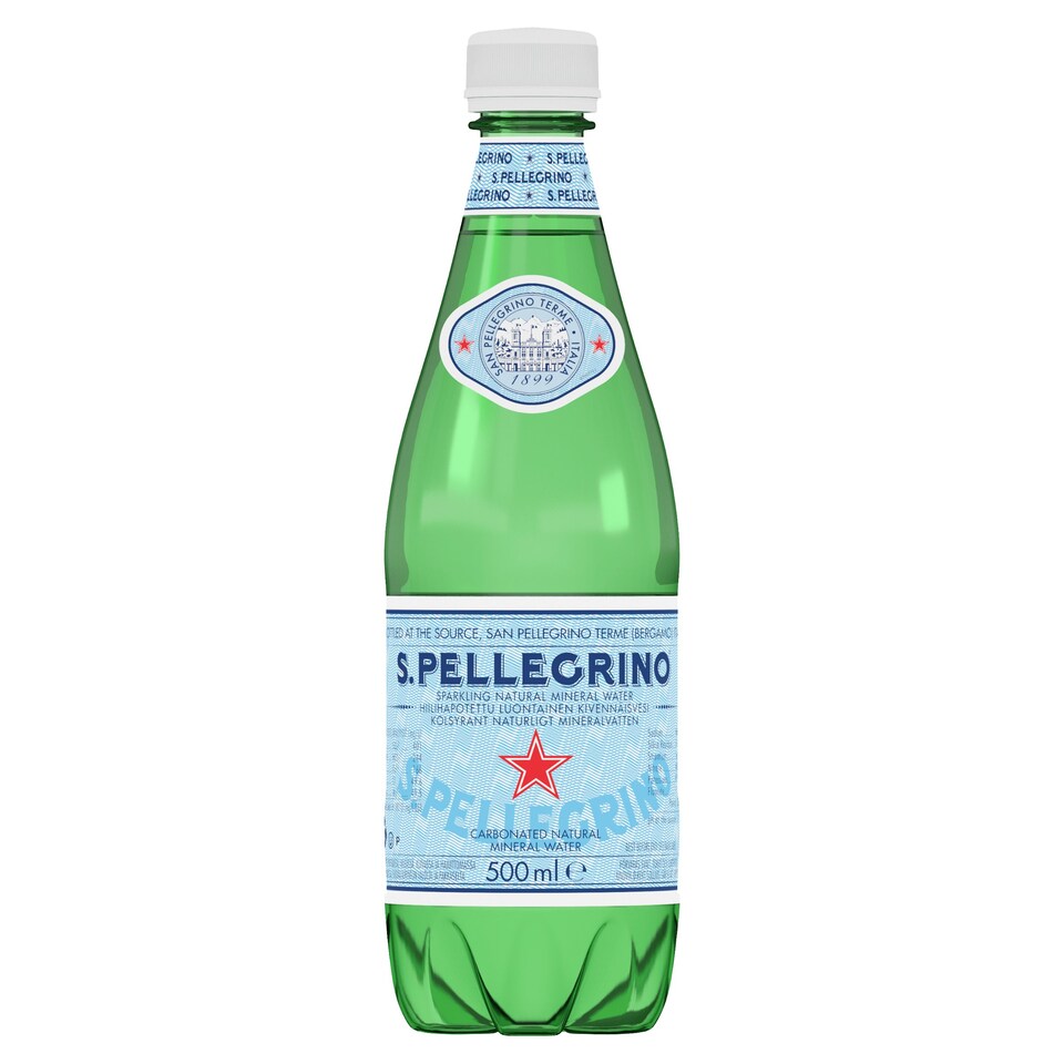 San Pellegrino Sparkling Natural Mineral Water 500ml - Tesco Groceries