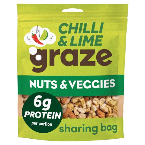 Graze Punchy Nut Punchy Protein Sharing Bag 118G - Tesco Groceries