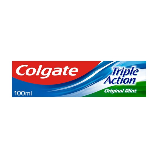 Colgate Triple Action Toothpaste 100Ml - Tesco Groceries