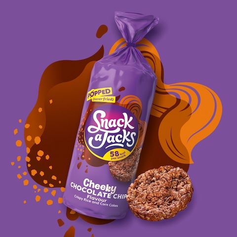 Snack a Jacks Chocolate Chip Jumbo Rice Cakes 180g - Tesco Groceries