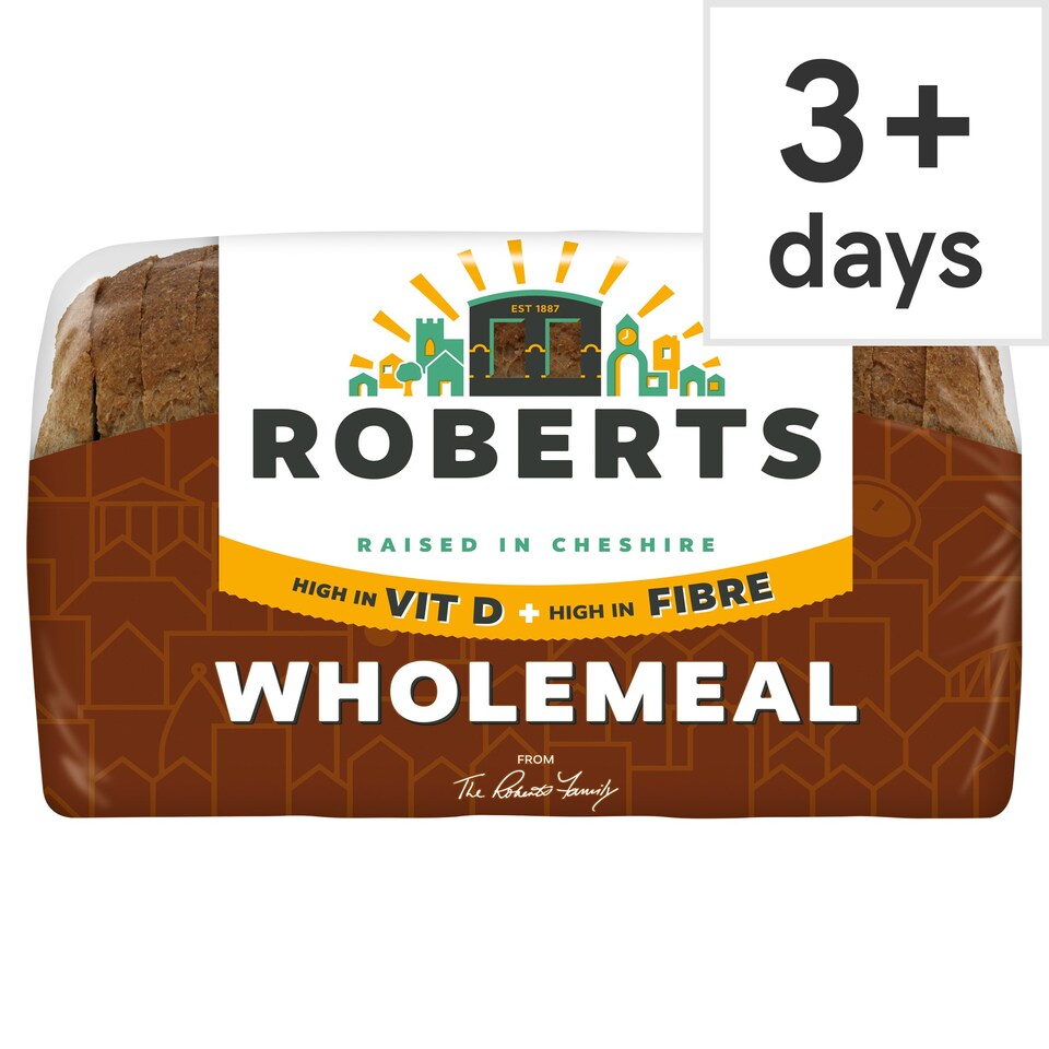 Roberts Wholemeal Loaf 800G - Tesco Groceries