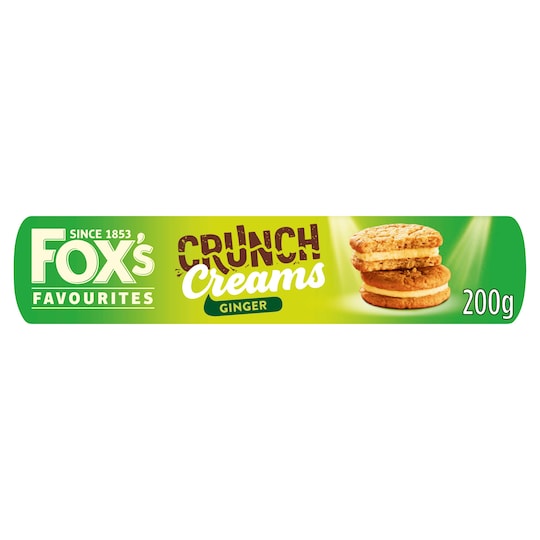 Fox's Ginger Crunch Creams Biscuits 200G - Tesco Groceries