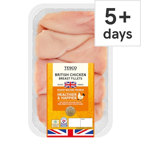 Tesco British Chicken Breast Fillets 1KG - Tesco Groceries
