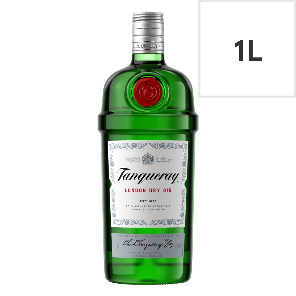 Tanqueray London Dry Gin 1 Litre - Tesco Groceries