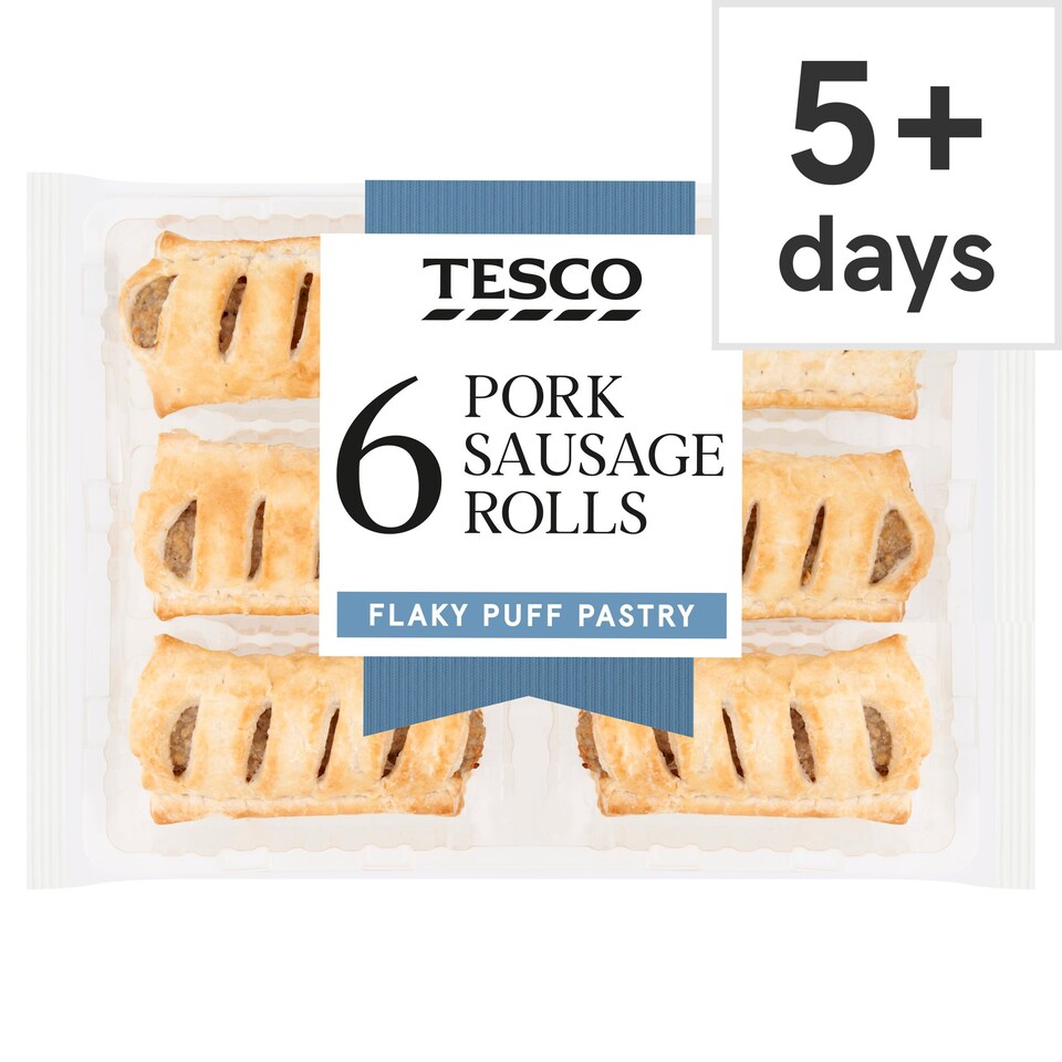 Tesco 6 Sausage Rolls 360G - Tesco Groceries