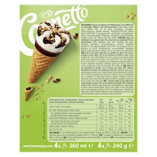 Cornetto Vanilla Gluten Free Soy Ice Cream Cone 4X90ml - Tesco Groceries