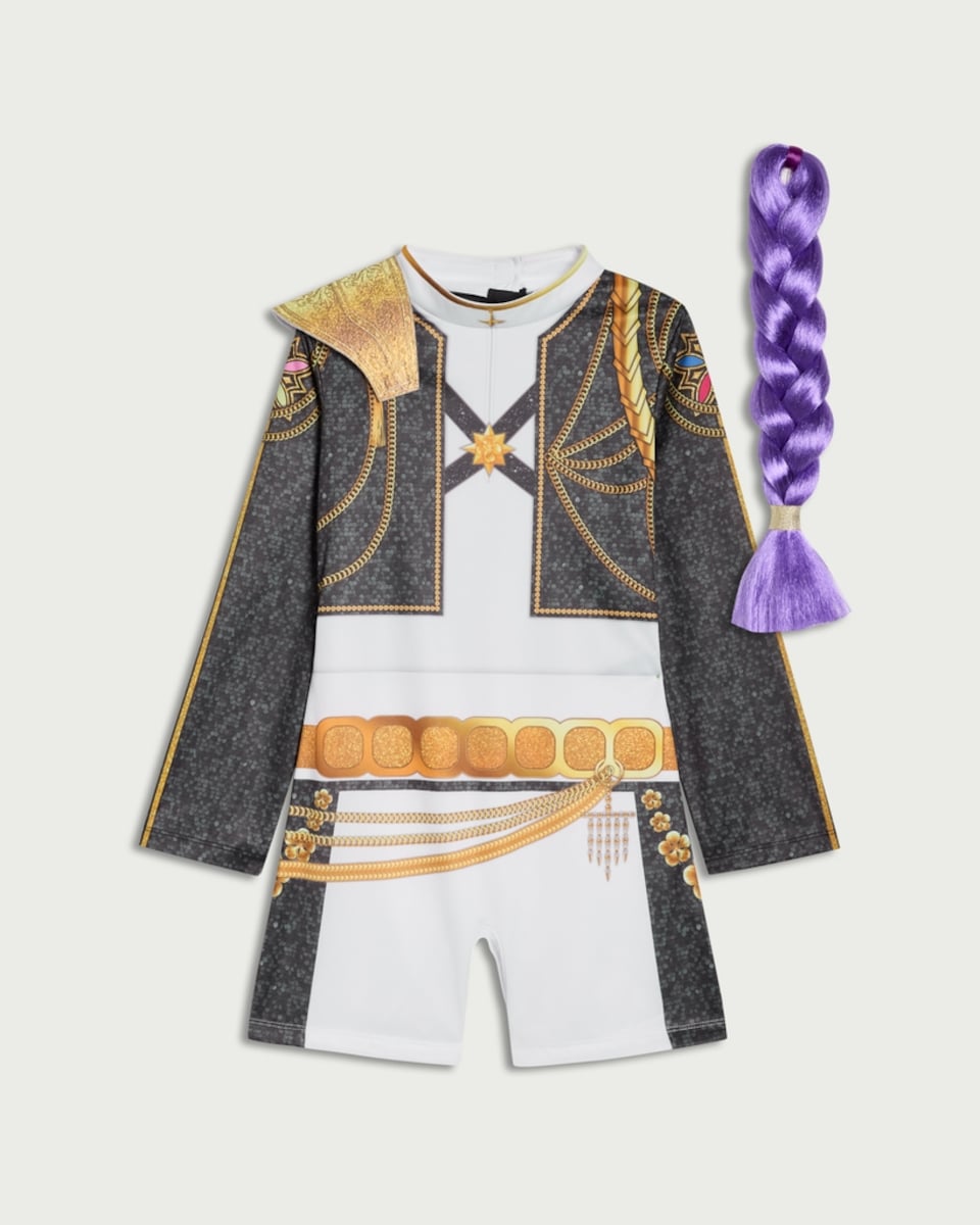 K-Pop Demon Hunters Rumi Golden Fancy Dress Costume in Multi Black ...