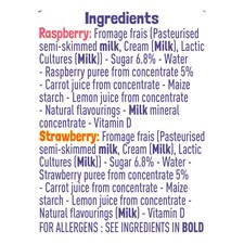 Petits Filous Strawberry & Raspberry Fromage Frais 6 X 47G - Tesco ...