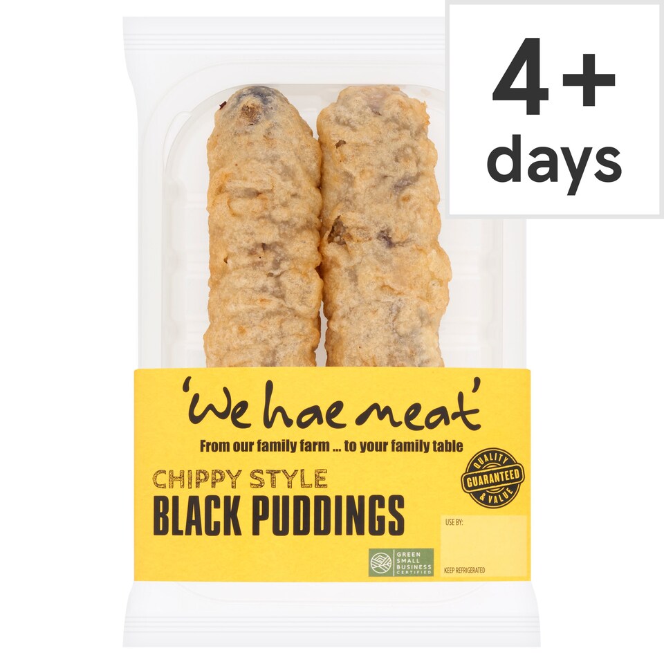 We Hae Meat Chippy Style Black Pudding 200G - Tesco Groceries