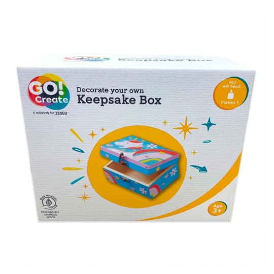 Go Create Paint Your Own Jewellery Box - Tesco Groceries