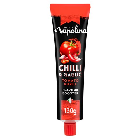 Napolina Chilli & Garlic Tomato Puree Flavour Booster 130G - Tesco ...