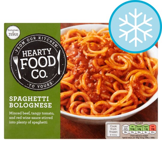 Hearty Food Co. Spaghetti Bolognese 400G - Tesco Groceries
