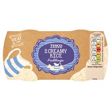 Tesco Creamy Rice Puddings 380g - Tesco Groceries