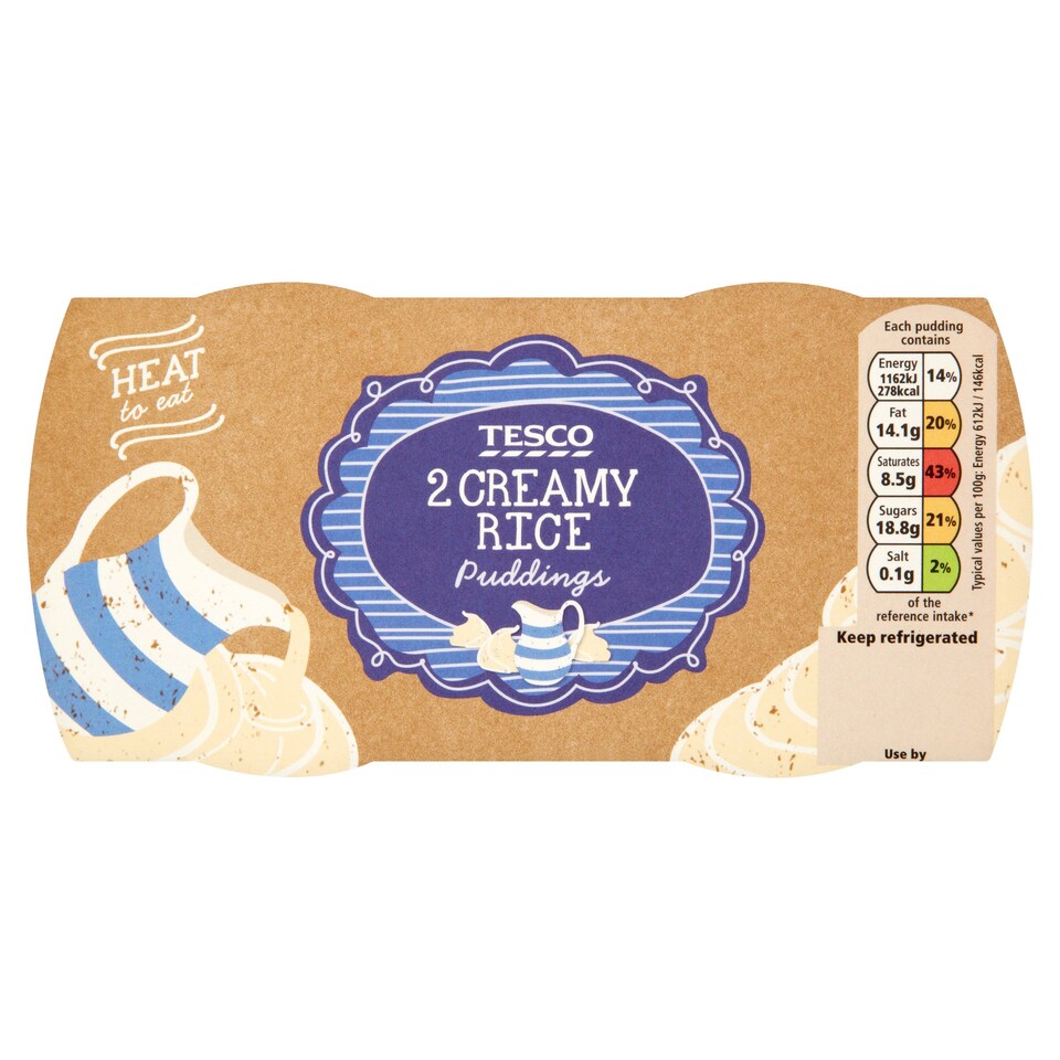 Tesco Creamy Rice Puddings 380g - Tesco Groceries