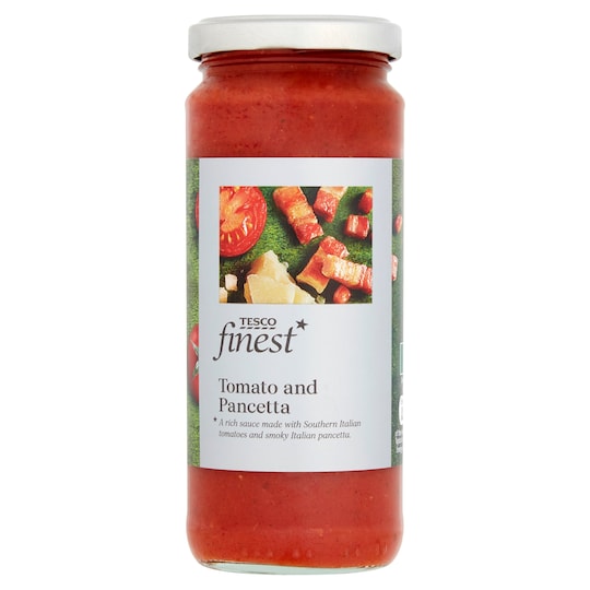 Tesco Finest Tomato & Pancetta Pasta Sauce 340G - Tesco Groceries