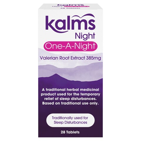 Kalms Night Sleep Aid Tablets with Valerian Root Extract One-a-night ...
