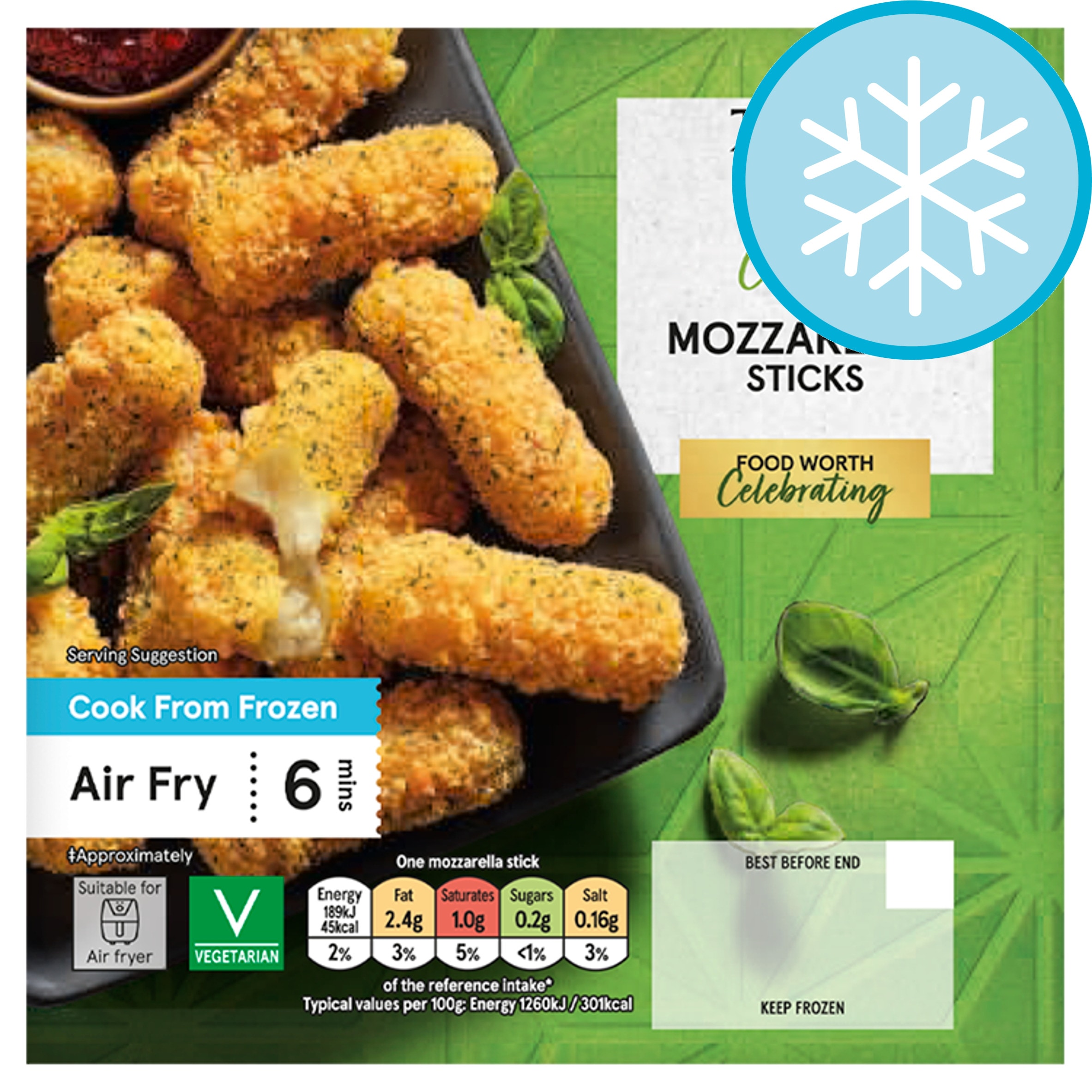 Tesco Mozzarella Sticks 12 Pack 180g - Tesco Groceries