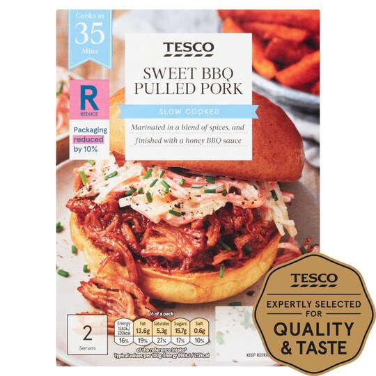 Tesco Sweet Bbq Pulled Pork 410G - Tesco Groceries