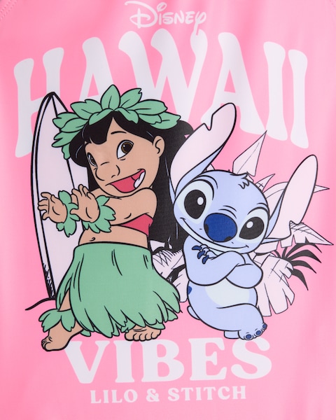 Disney Lilo & Stitch Swimsuit in Multi Pink - Tesco Groceries