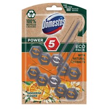 DOMESTOS Power5 Ecopack Tangerine Flower Toilet Rim Block 2 x 55 g ...