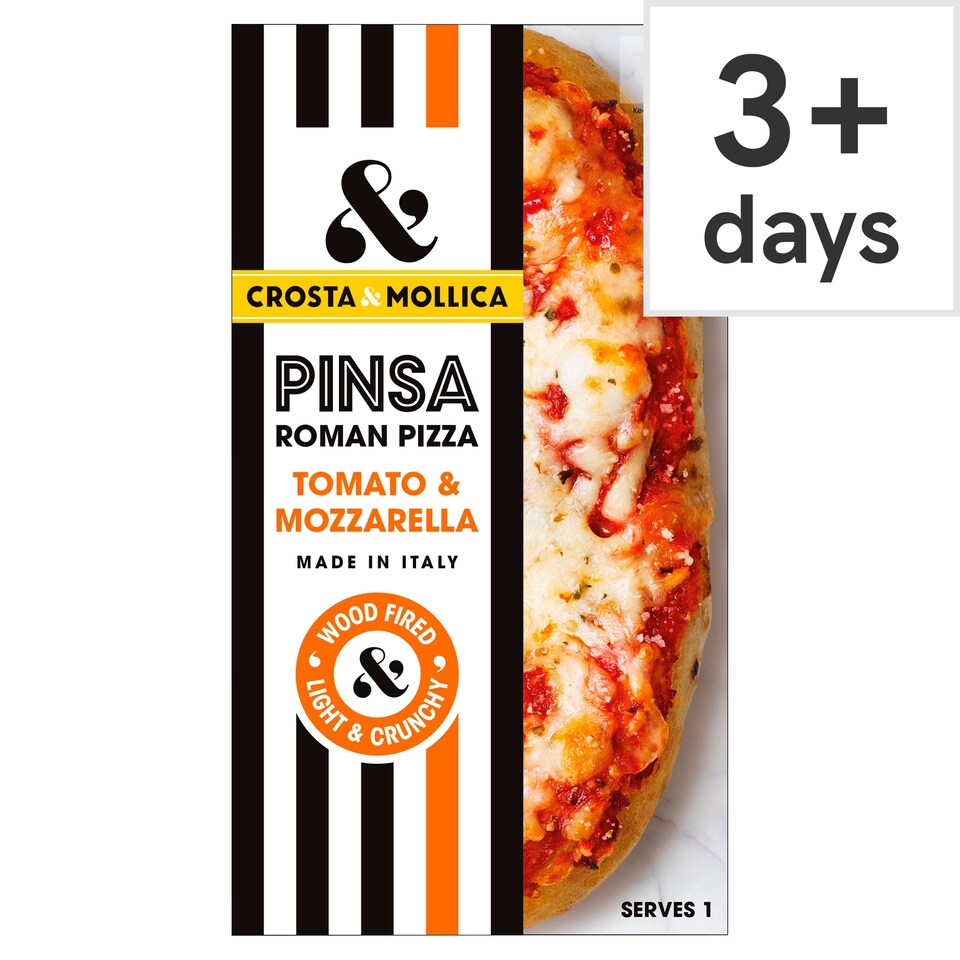 Crosta & Mollica Pinsa Roman Pizza Tomato & Mozzarella 154g - Tesco ...