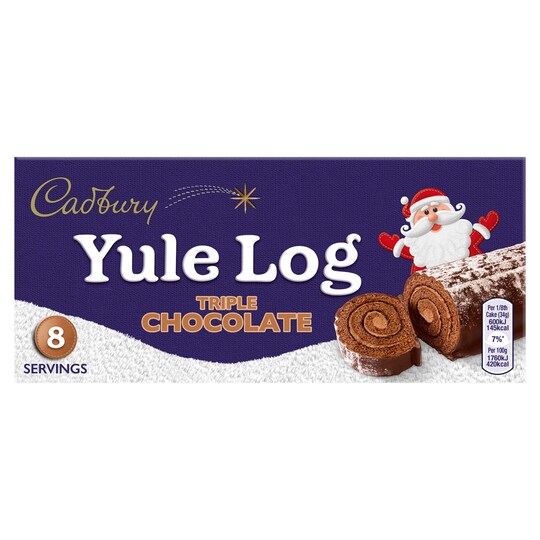 CADBURY TRIPLE CHOC YULE LOG 320G - Tesco Groceries