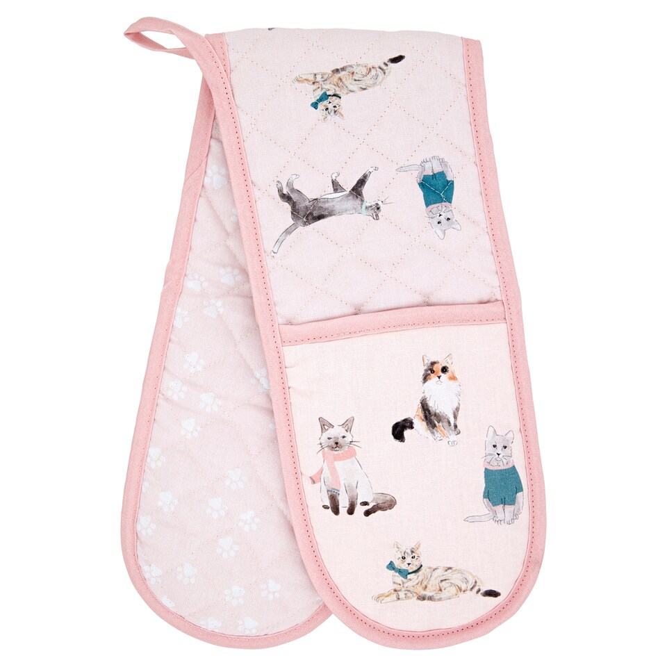 Tesco Charming Cats Double Oven Glove - Tesco Groceries