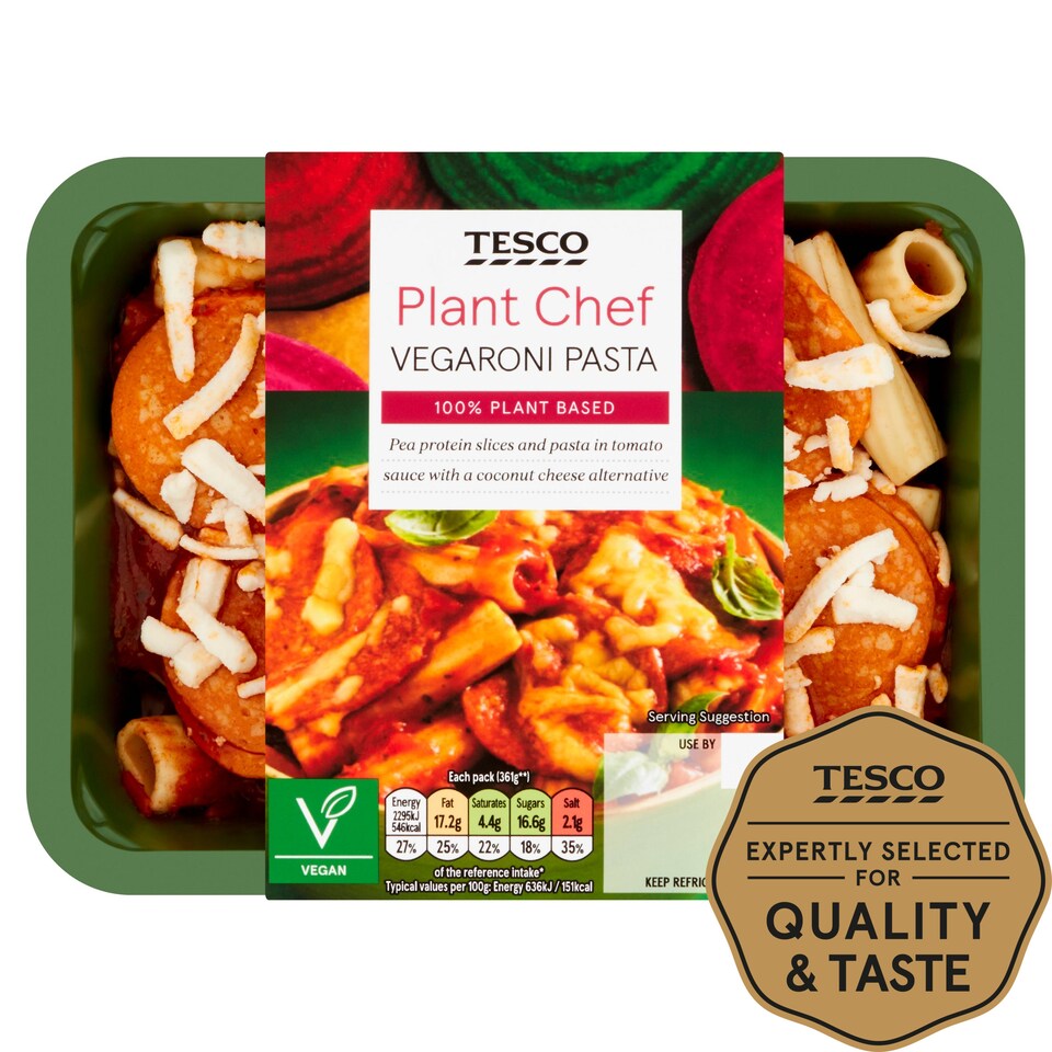 Tesco Plant Chef Vegaroni Pasta 400G - Tesco Groceries