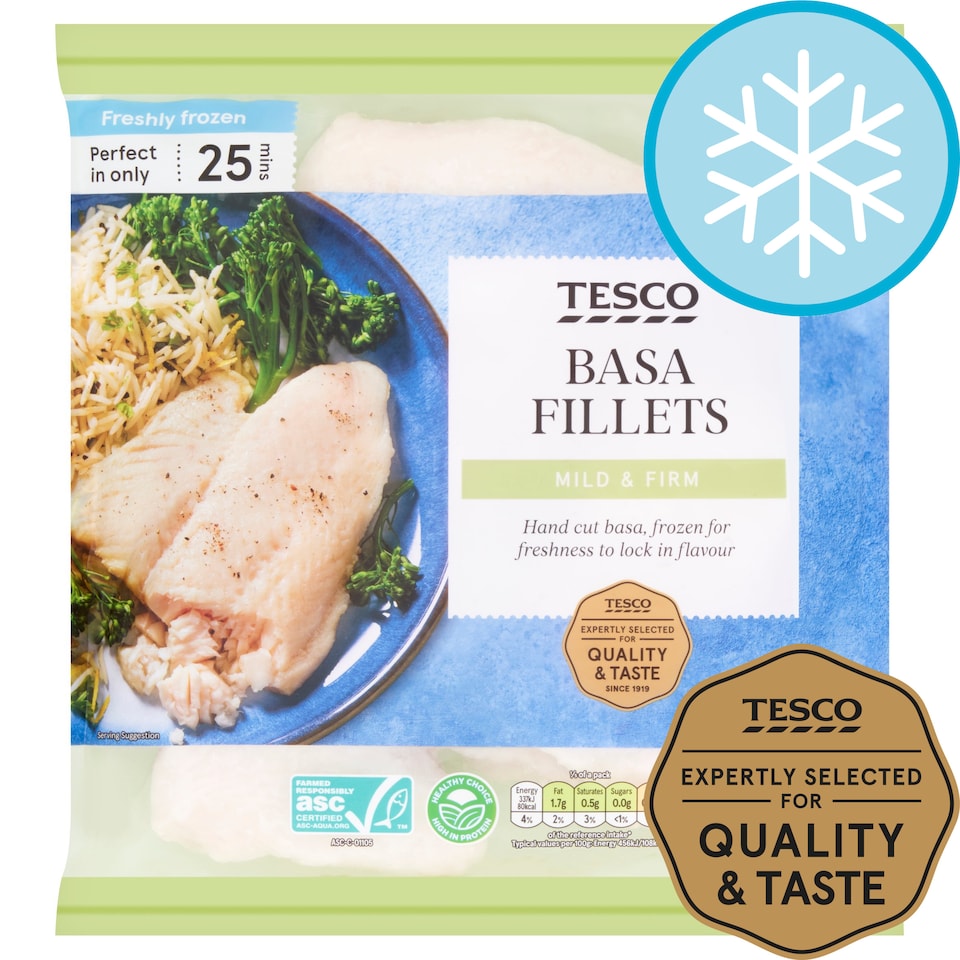 Tesco Basa Fillets 500G - Tesco Groceries