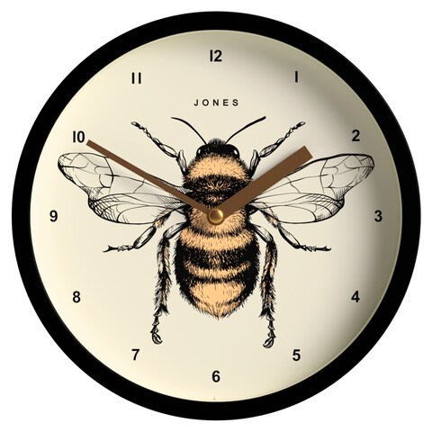 Jones Clocks Black Honey Wall Clock - Tesco Groceries