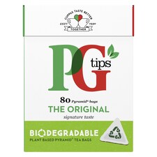 Pg Tips 80S Pyramid Teabags 232G - Tesco Groceries