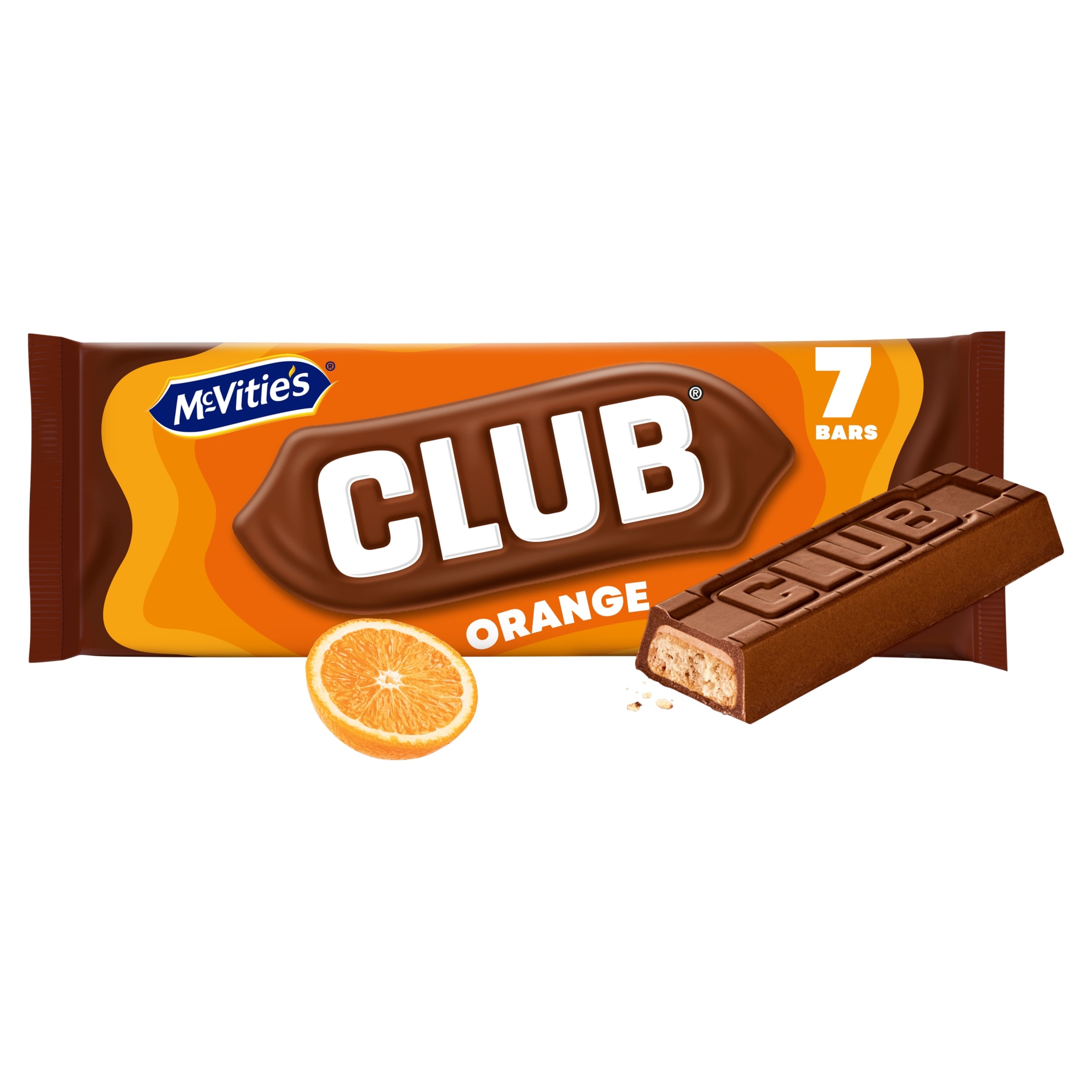 Mcvitie's Club Orange Biscuit Bars 7X22G - Tesco Groceries