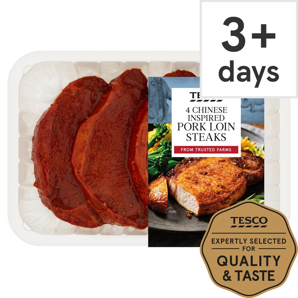 Tesco 4 Chinese Inspired Pork Loin Steaks 600G - Tesco Groceries