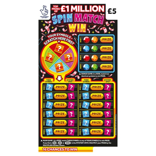 Spin Match Win Scratchcard - Tesco Groceries