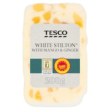 Tesco White Stilton Mango & Ginger Cheese 200G - Tesco Groceries