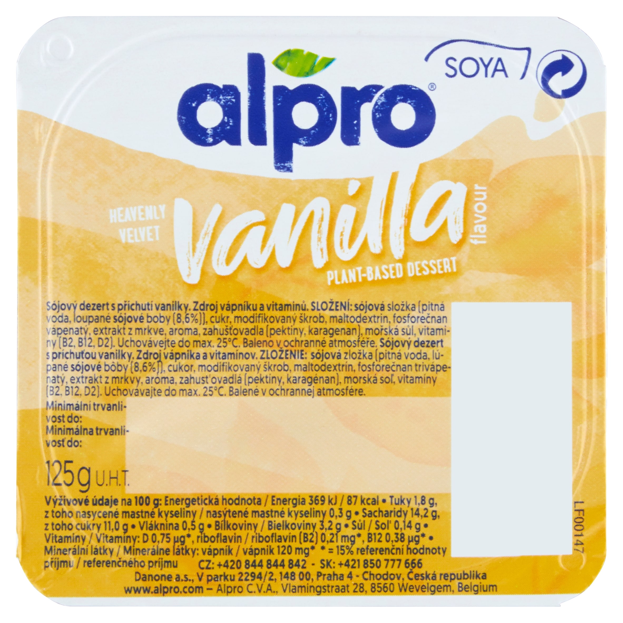Alpro sójový dezert s vanilkovou p&íchutí 125g - Tesco Groceries