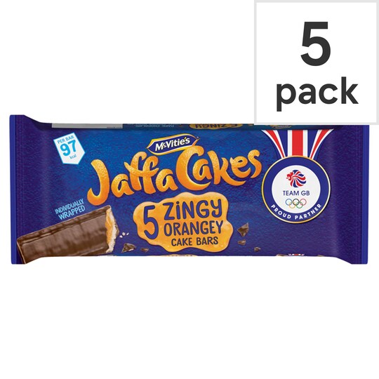 Mcvities Jaffa Cakes Cake Bars 5 Pack - Tesco Groceries
