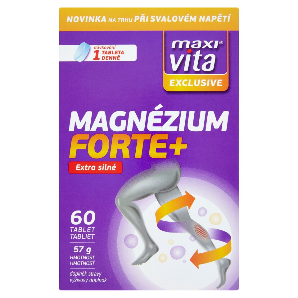 Maxi Vita Exclusive Magnesium Forte+ 60 Tablets 57g - Tesco Groceries