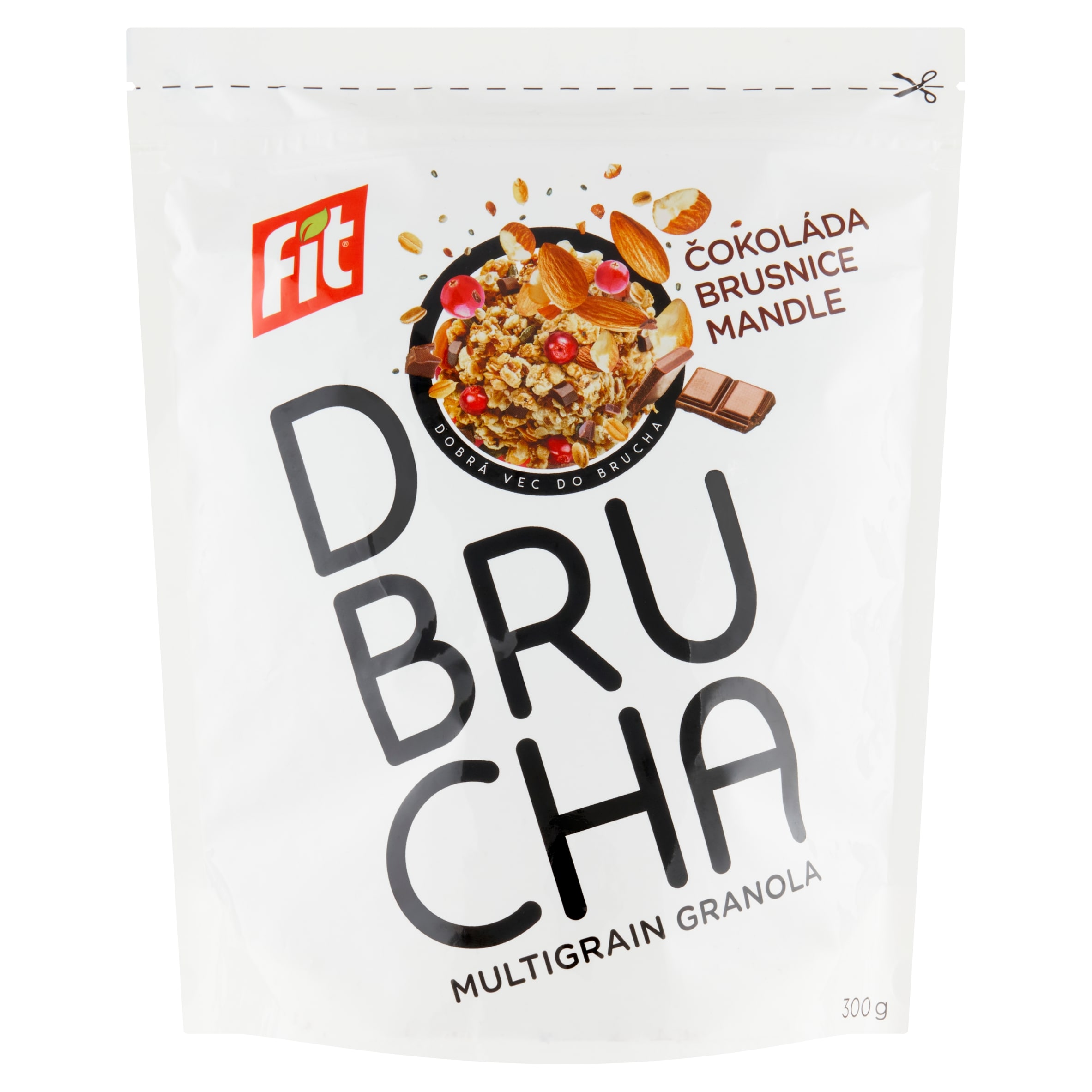 Fit Dobrucha Multigrain Granola &okoláda, brusnice, mandle 300 g ...