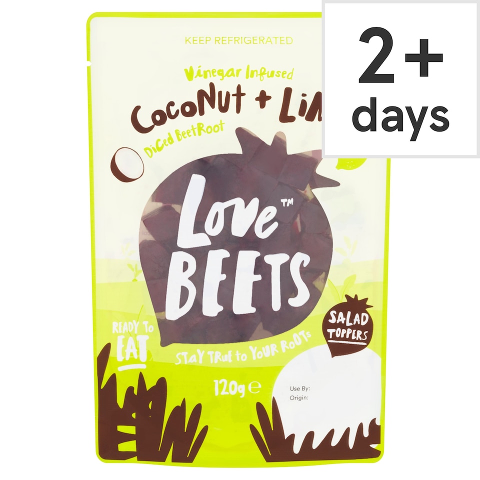 Love Beets Coconut & Lime Diced Beetroot 120g - Tesco Groceries