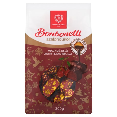 Bonbonetti étcsokoládéval mártott meggy íz& zselés szaloncukor 300 g ...