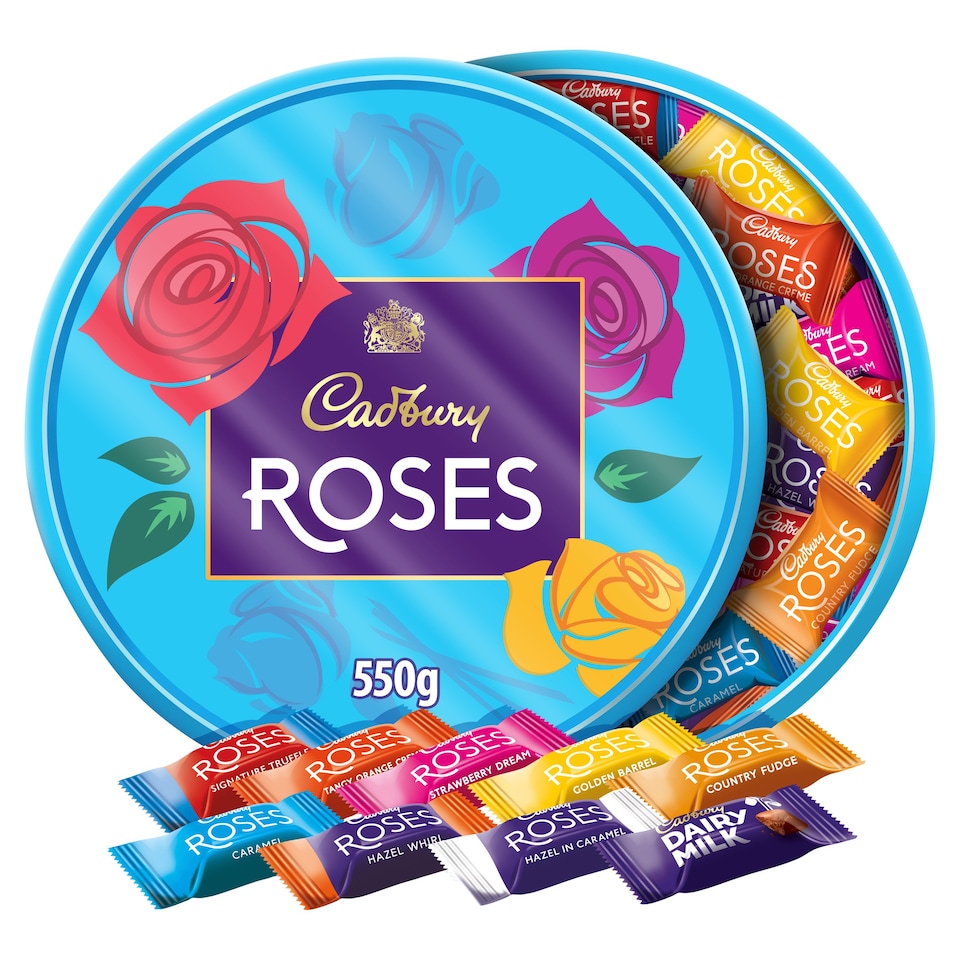 Cadbury Roses Chocolate Tub 550g - Tesco Groceries