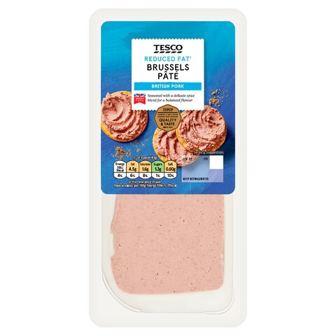 Tesco Reduced Fat Brussels Pate 170g - Tesco Groceries