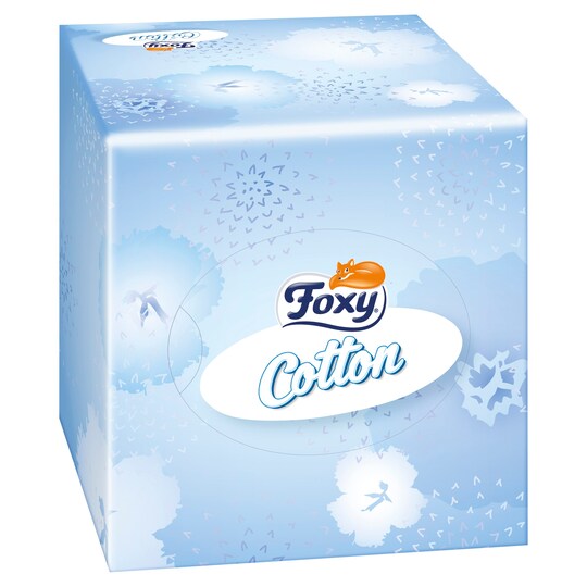 Foxy Cotton Tissues 60 Sheets - Tesco Groceries